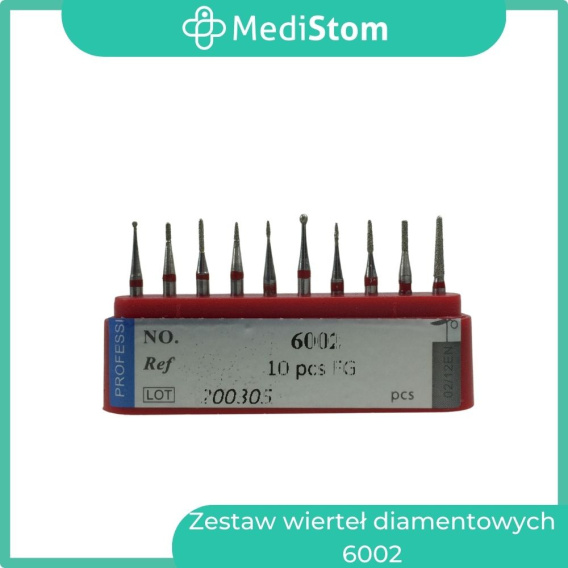 Zestaw wierteł diamentowych do przygotowania zębów dziecięcych ARZT ...